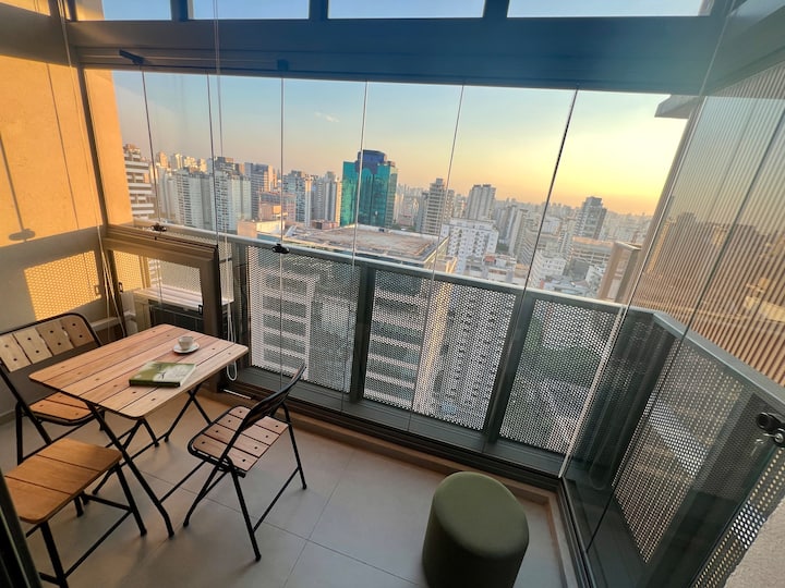 Loft Duplex | Vista | 13 Min  A Pé - Ibira | Moema - Brazil