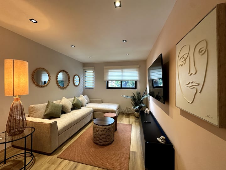 Departamento Moderno Y Centrico Estilo Wabi Sabi - Benito Juarez