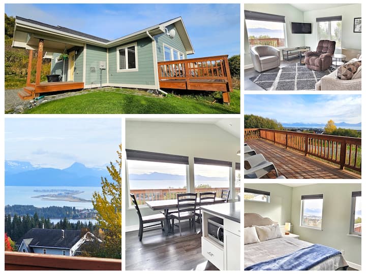 Grand Bay View | In Town | Large Deck | Sleeps 6 - Homer, AK
