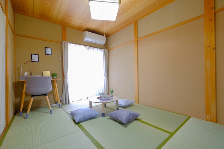 【オープン!】#103/2名/畳の和室/伝統的なアパート/無料wifi/貸自転車/長期滞在歓迎! - Kyoto