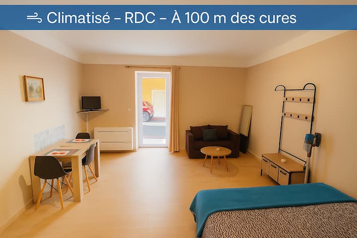 Appartement En Rdc Climatisé à 100m Des Cures - Lamalou-les-Bains