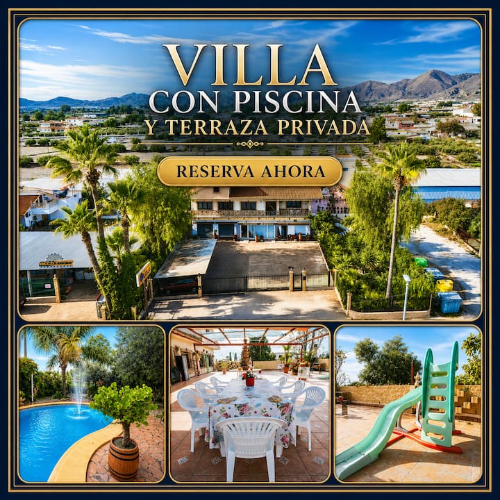 Villa Venta Ruizo Lorca-gran Terraza Con Piscina - Lorca