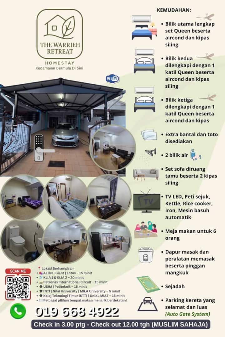 The Warrieh Retreat Muslim Homestay - Kuala Lumpur Airport (KUL)