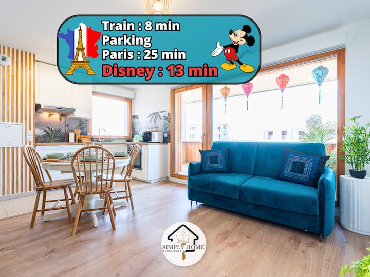 Parrot Disney 13min/ Gare 6min/ Paris 25mn/parking - Bussy-Saint-Georges