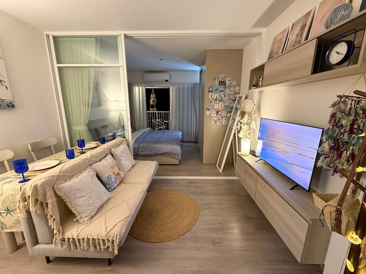 Santorini Theme Room With Sea And Mountain View - Hua Hin
