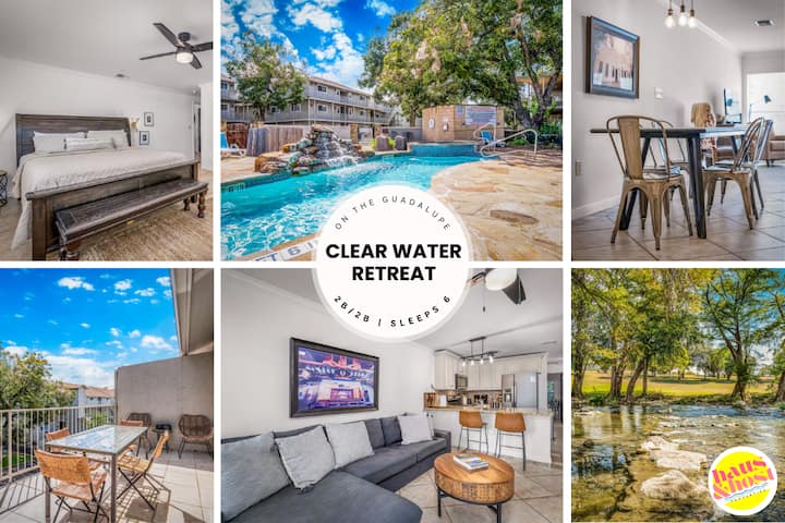 Clearwater Retreat Riverfront | 2b/2b | Sleeps 6 - New Braunfels, TX