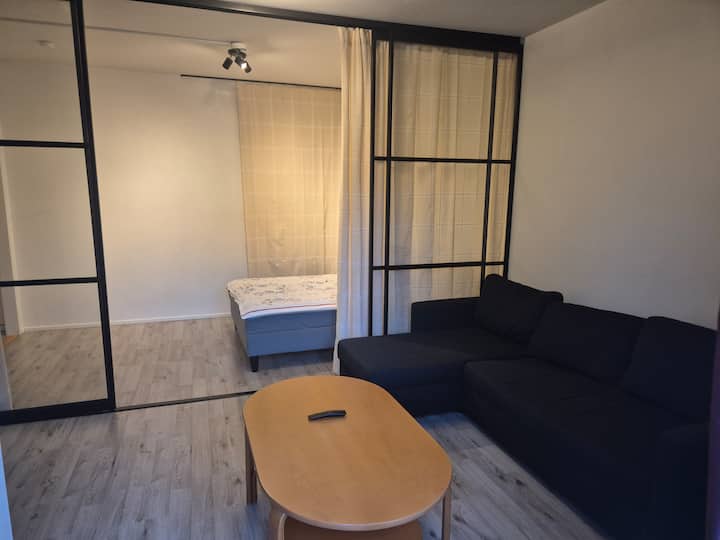 Kaksio Jossa Keittiö, Parisänky Ja Vuodesohva. - Hattula