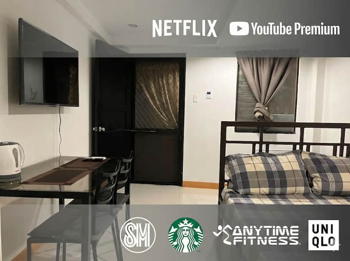 Studio 2: Near Sm Jmall, Queen Bed, Clean & Cozy - Mandaue City