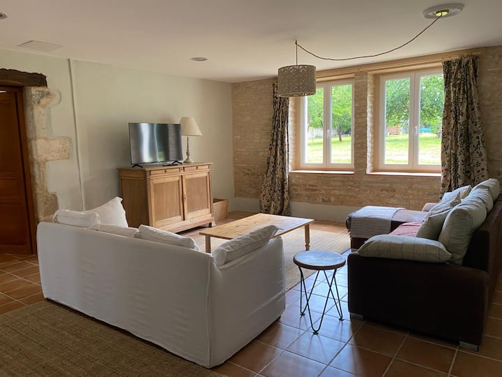 Grande Grange Rénovée, Jusqu’à 6 Couchages - Charente