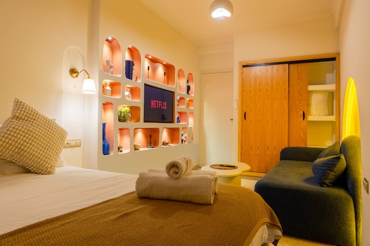 Central Peaceful Flat In Hassan + Office And Fiber - Rabat
