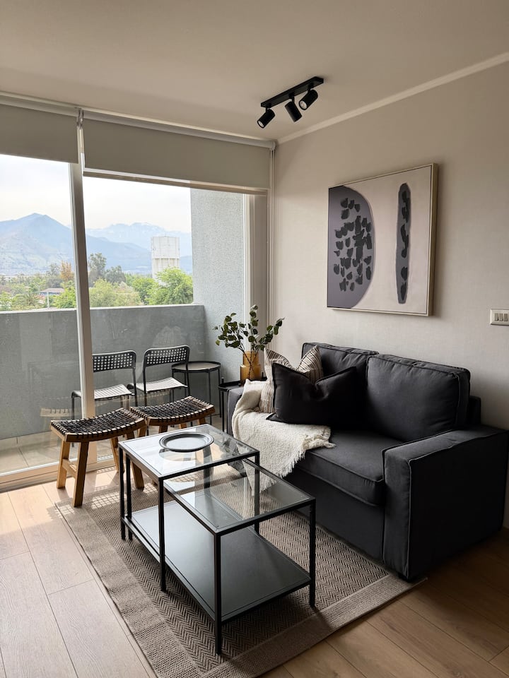 Hermoso Depto. Cercano Al Metro Con Parking- Ac - Santiago