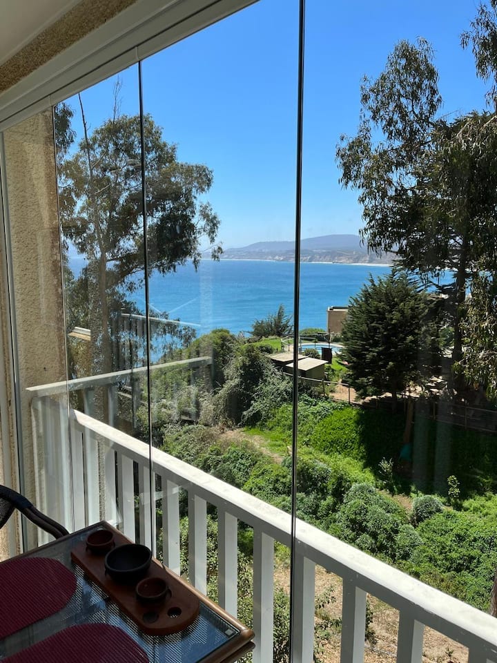 Lindo Departamento 100% Renovado Con Vista Al Mar - Quintero