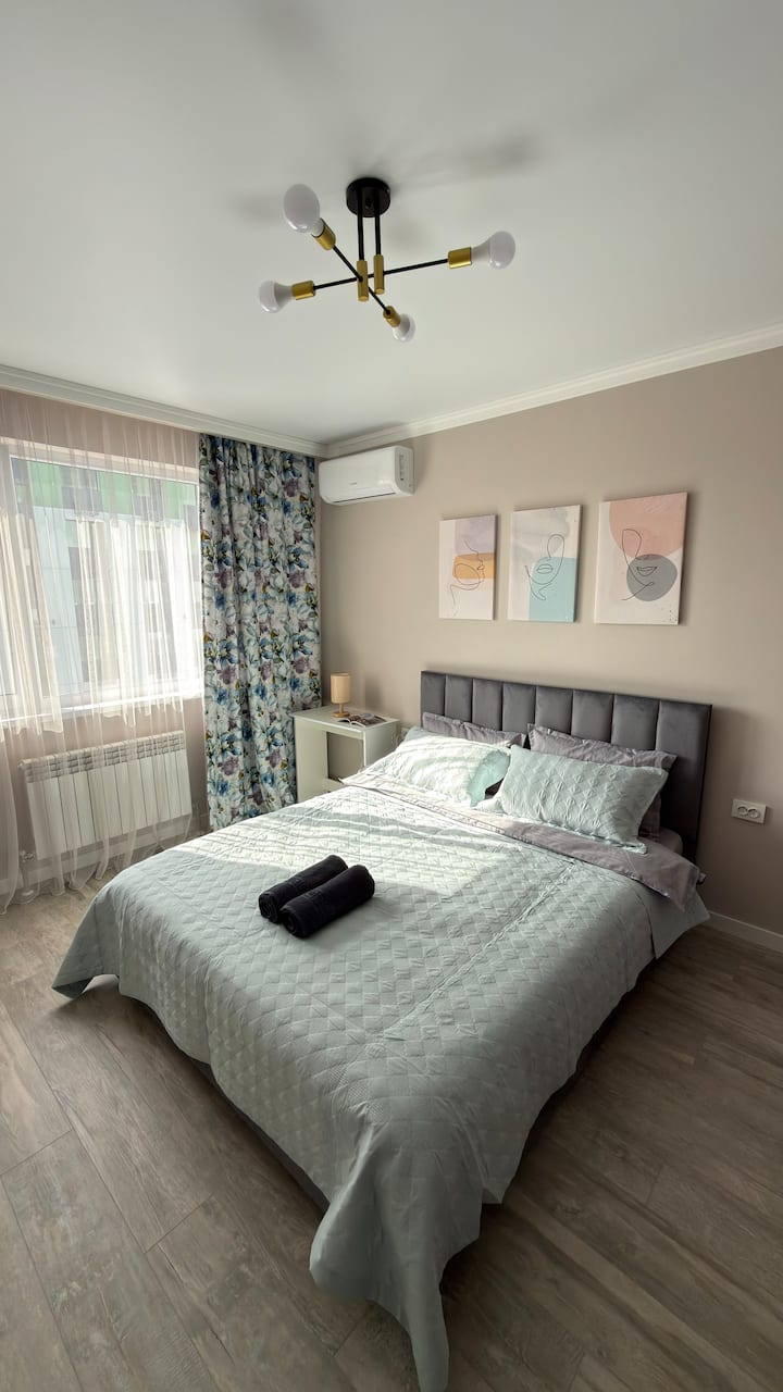 Stylish 1br Self Check-in (Raiymbek Park Res.) Luz - Kazakhstan