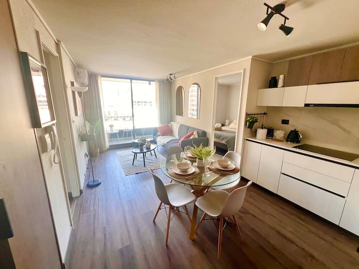 1106. Dpto. Stgo A/c, Parking, Piscina, 5 Personas - Santiago, Chile