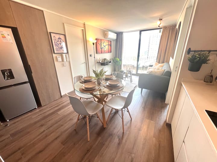 1106. Moderno Dpto. Stgo, Parking, 5 Huéspedes - Independencia