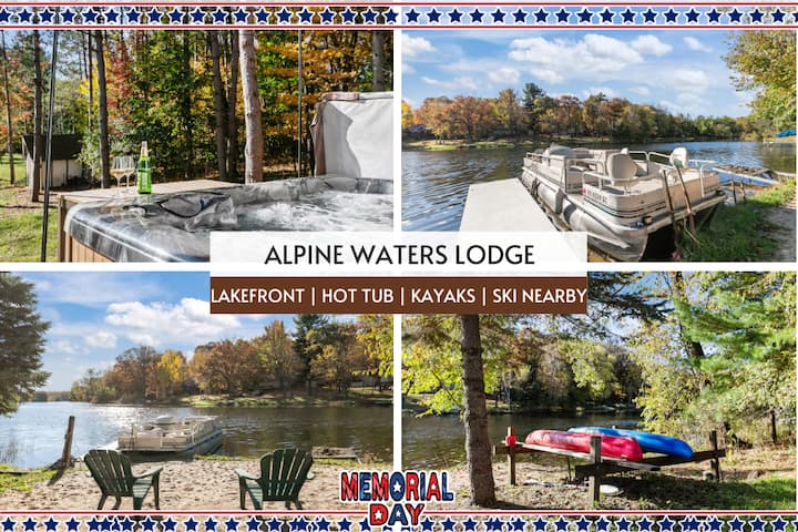 Lakefront Escape | Ski, Hot Tub, Kayaks, Pets - Spring Lake, WI