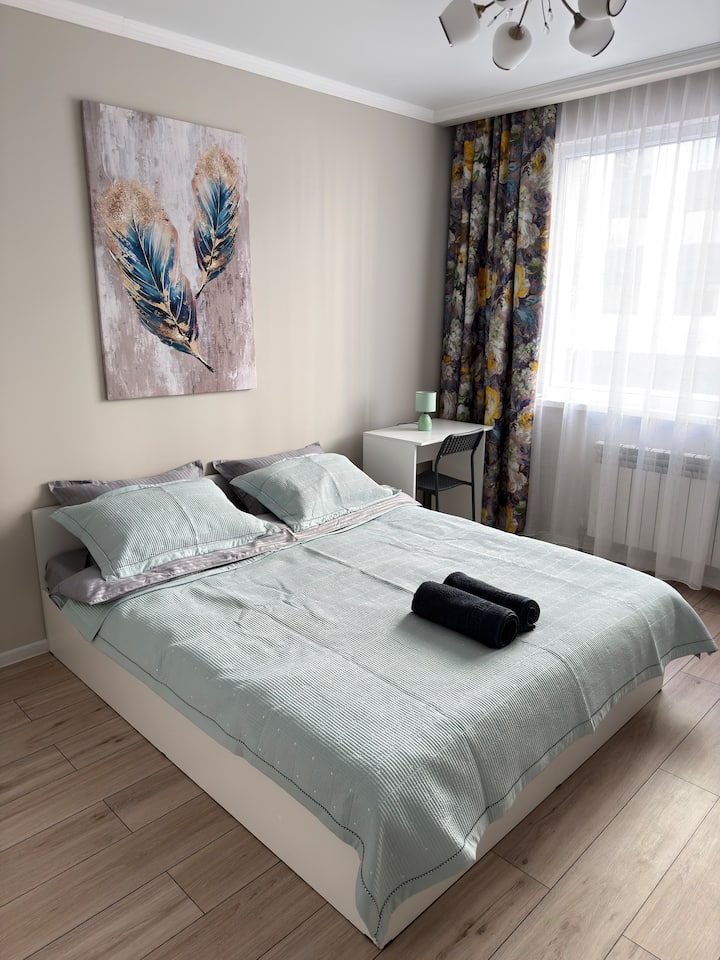 Stylish 1br Self Check-in (Raiymbek Park Res.) Lia - Kazakhstan