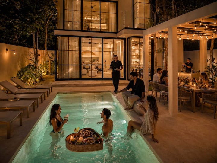 Casa Aguila: Minimalist Villa With Panoramic Pool - Tulum