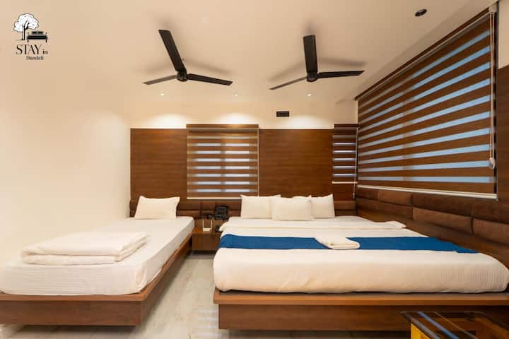 Triple Bed Premium Non Ac Room | Stay In Dandeli - Dandeli