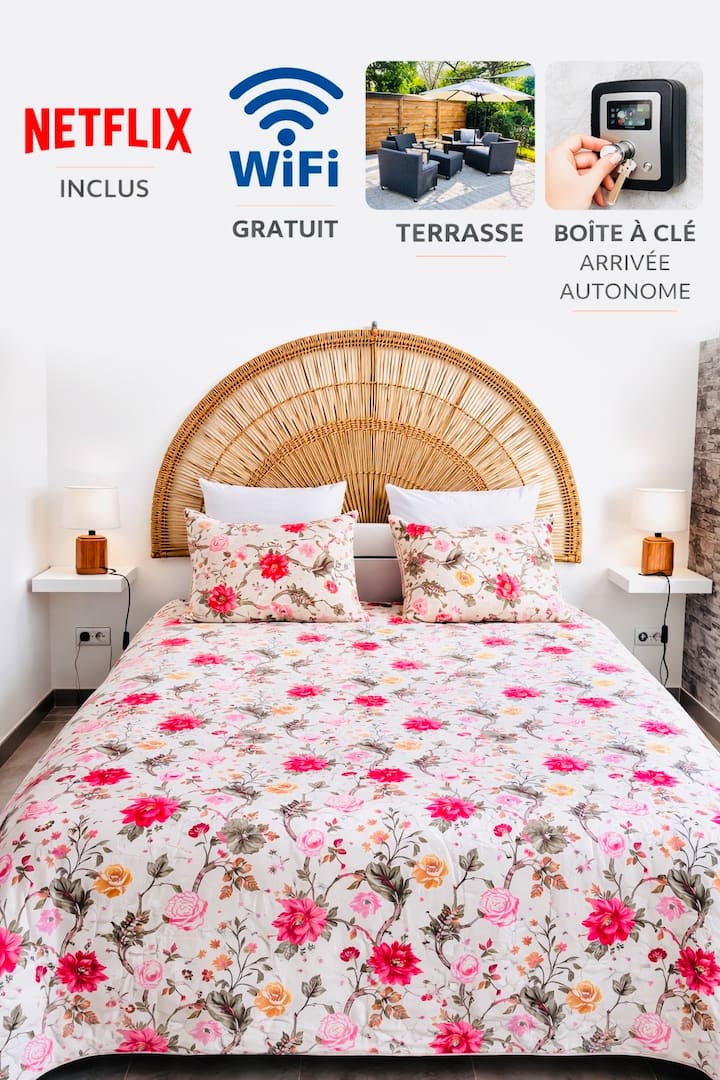 Studio Cosy Terrasse, Jardin, Wifi Netflix - Les Ulis