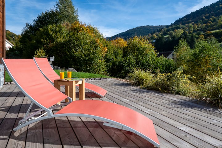 Chalet Bois Cosy, Sauna, Terrasse & Vue Montagne - La Bresse
