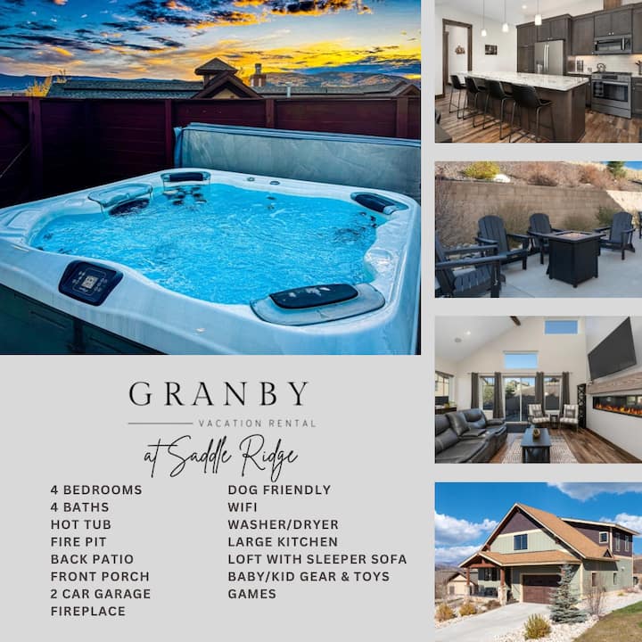 Hot Tub 4bd+loft 4ba Home Dog Ski Golf Patio Rmnp - Granby, CO
