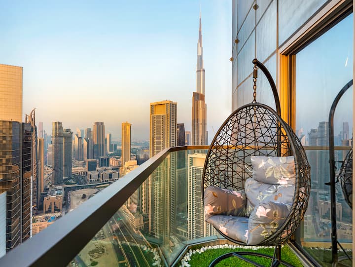 Elysiansky: Burj K. Views|64th Floor Rooftop Pool - Dubái