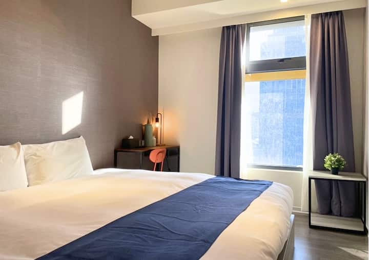 King Bed Retreat | 5 Min To Dongmen Mrt K1 - Taipei