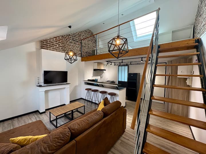 Charmant Duplex 4 Pers – Au Centre Douai - Netflix - Douai