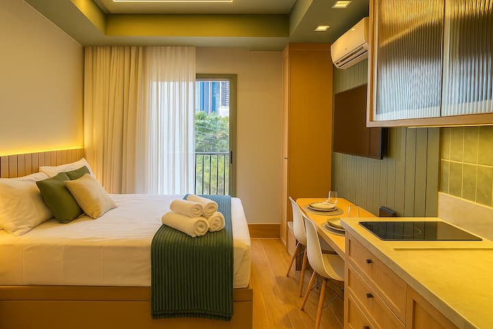 Luxury Studio Wi-fi Near Consulate+metro, 6x Interest-free - Santo Amaro