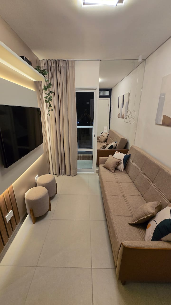 Apartamento Completo No Boqueirão. - Praia Grande