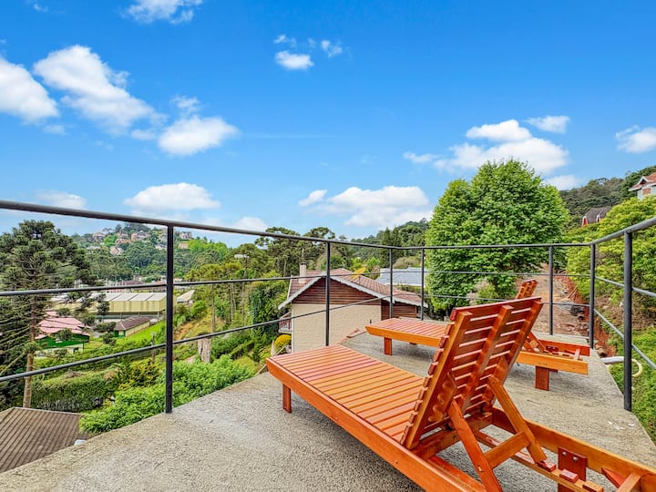 Bedroom | Bathtub | Balcony | Mountains | Ac - Campos do Jordão