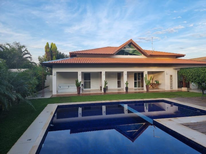 Bela Casa Com Piscina E áRea Gourmet Em Condomínio - Itu