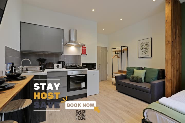 Olive Branch Apt | Stylish Studio Apt W/ Sofa Bed - Sheffield