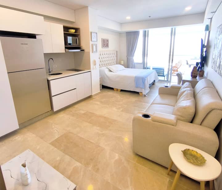 Encantador Loft Hermosa Vista 3 Minutos Aeropuerto - Cartagena