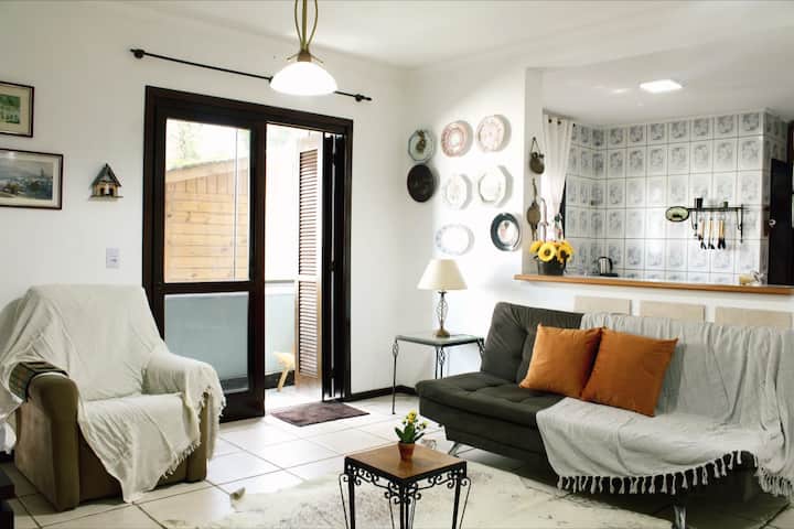 Apto Com Lareira - Pertinho Da Catedral De Pedra - Canela