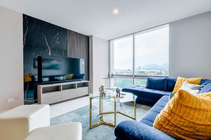 ¡Luxury In Santa Lucía! Parking, Gym & Pool 6 Ppl - Monterrey