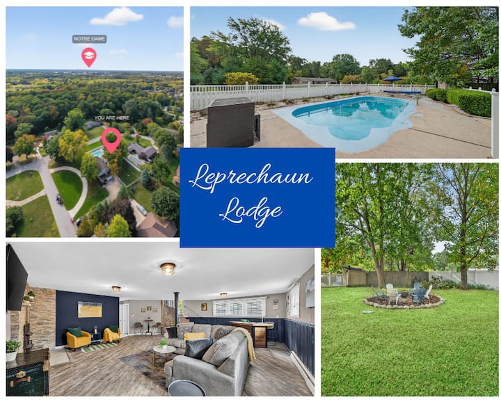 3 Miles To Nd, Sleeps 12, Pool, Gameroom, Firepit - South Bend, IN