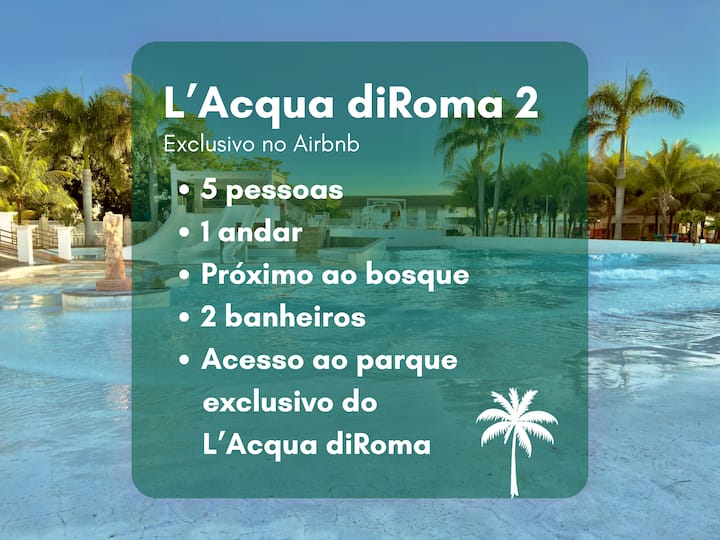 L'acqua Diroma 2 - Ap 48 - C/ Parque E 2 Banheiros - Caldas Novas