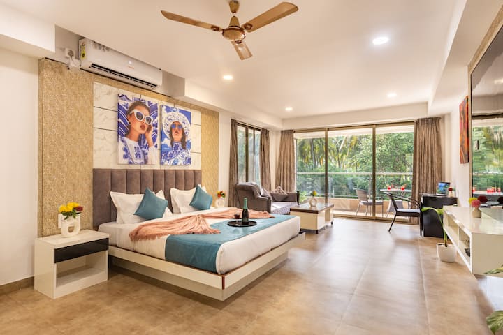 Comet By Alohagoa - 3 Bhk Pvt Pool Villa - Anjuna - 안주나