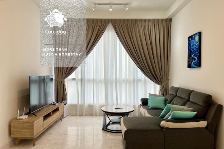 【Sky 88】near Sg/jb Town/ciq/city View (3br2b) 6pax - Woodlands