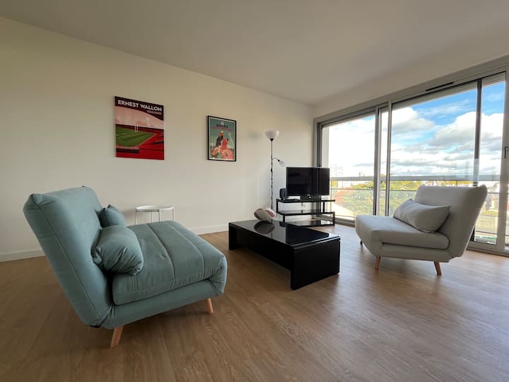 Le Rouge Et Noir- T2 Avec Balcon Et Climatisation - Blagnac