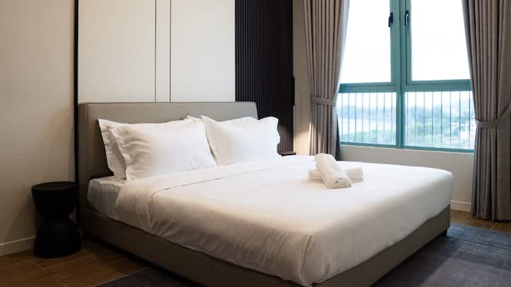 【Bs07】2 Bedroom Suite | 1 King+2 Single | Balcony - Kota Kinabalu