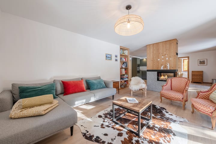 Grand Appartement Familial Avec Cheminée - Vallorcine