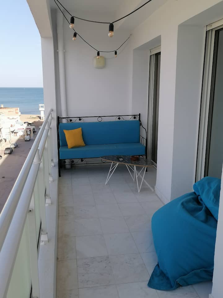 Bel Appartement Avec Terrasse Vue Mer Et Carthage - Tunisia