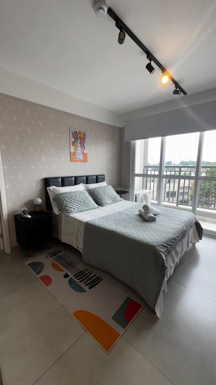 Modern Studio W/ Balcony Near Tatuapé Metro - São Mateus