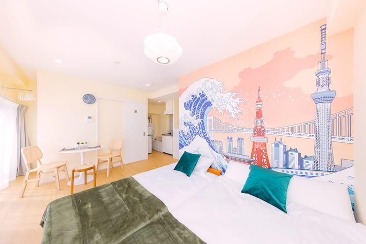 #401/押上5分/スカイツリーを独り占め！最高の見晴らしで東京滞在/長期滞在歓迎・割引あり - Tokyo