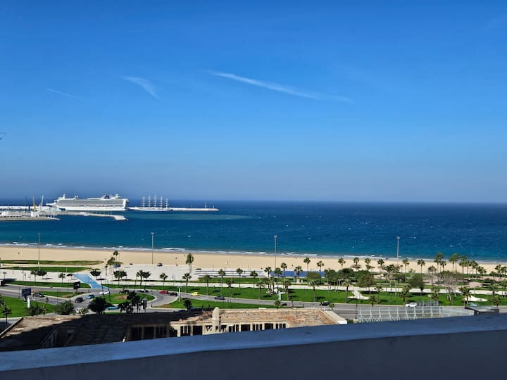 Penthouse Apparemment Avec Vue Mer Sur La Côte - Tanger