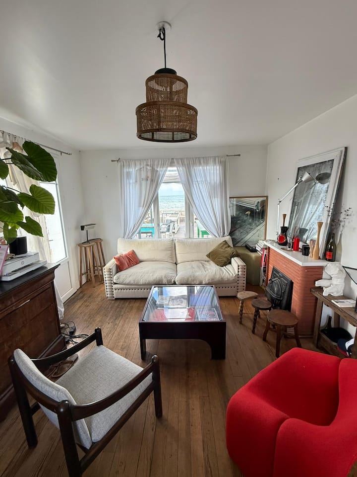 Les Cabines: Maison Au Bord De L'eau - Pourville-sur-Mer