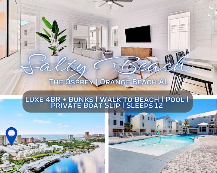 Luxury 4br*pool*walk To Beach*boat Slip*sleeps 12 - Orange Beach, AL